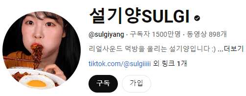 국내 인기 먹방 유튜버 Top 10 설기양 쯔양 햄지 쏘영 이공삼