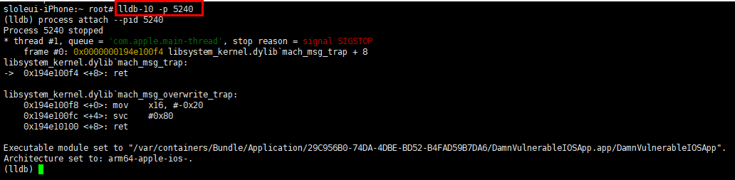 [IOS] lldb를 이용한 IOS Application 동적 디버깅 ( + Cheat Sheet)