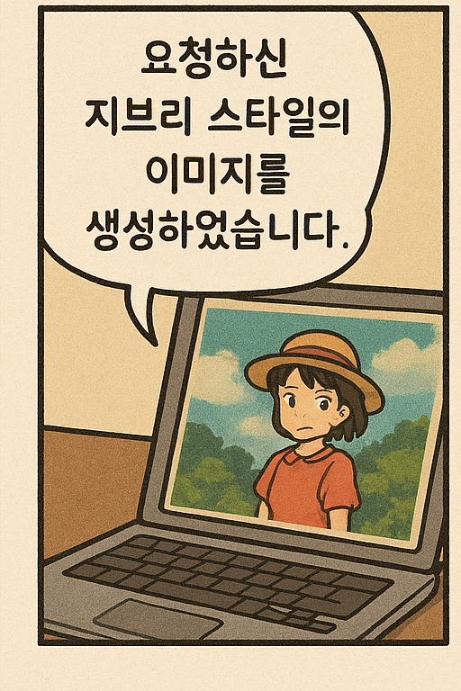 챗 Gpt 지브리 이미지 사진 만드는 방법