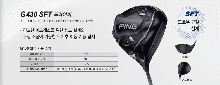 핑 드라이버 G430 종류 리뷰 가격