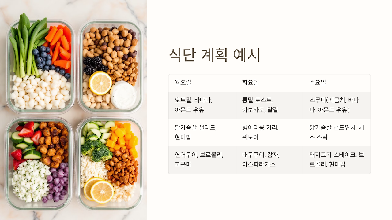 영양사 식단 짜기 가이드 균형 잡힌 식사의 비밀