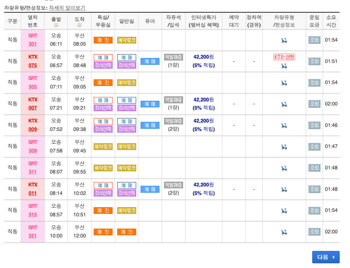 오송역 Ktx시간표 및 열차 예매