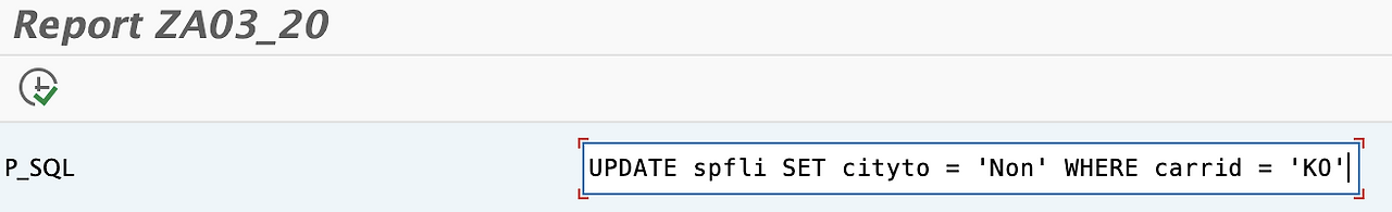 [Open SQL & Native SQL] SQL else