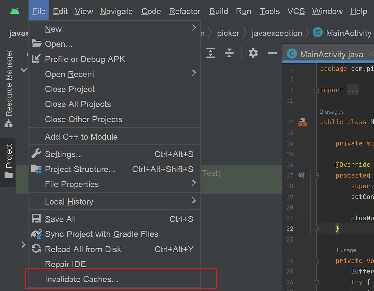 [수정완료] FAILURE: Build failed with an exception.