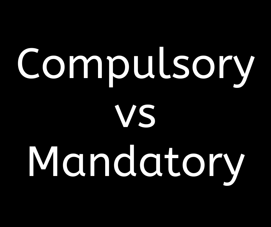 compulsory / mandatory 차이점은? :: 정보모아 Moa.