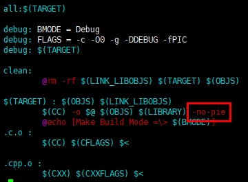 [c] "main.o: relocation R_X86_64_32 against `.data' can not be used when making a PIE object ...