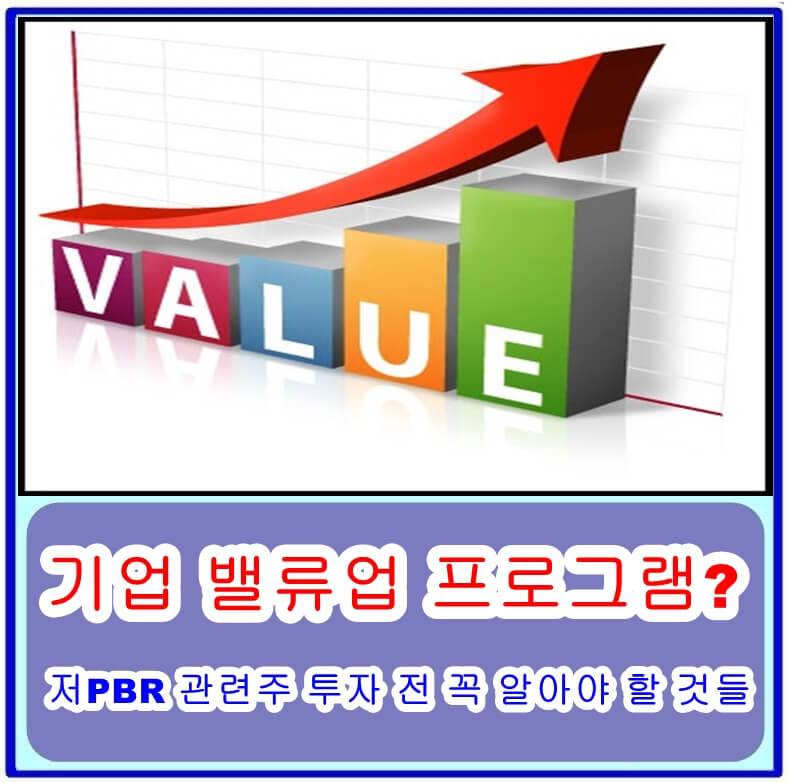 기업 밸류업 프로그램 저pbr 관련주 투자 전 꼭 알아야 할 것들 주린파파의 Etf 와 미국주식 공부방