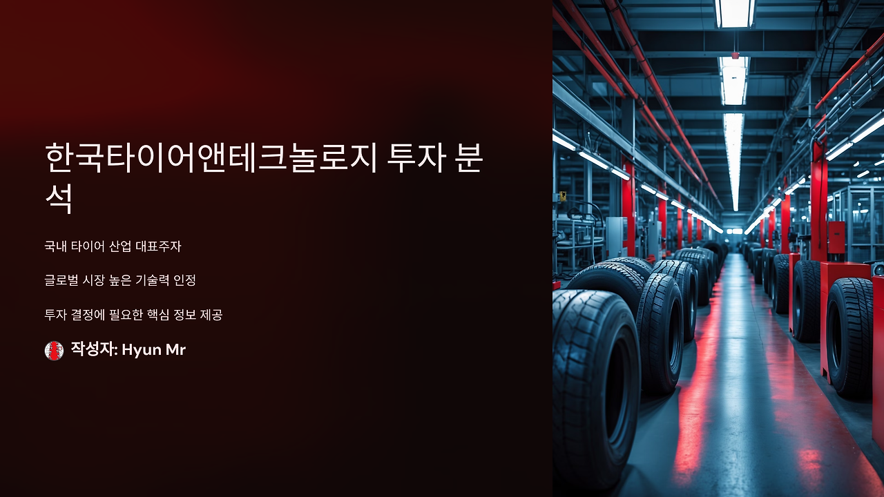 한국타이어앤테크놀로지 주가 실적 배당