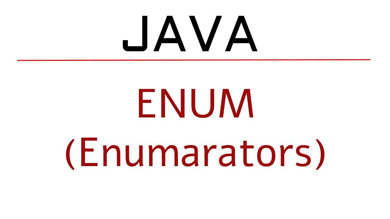 [Java] Enum ? 열거형 (Enumeration)