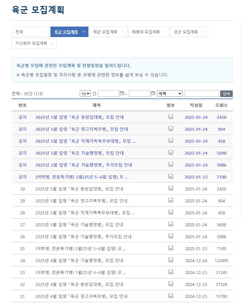 군대 동반입대 신청방법육군 해군 해병대 총정리