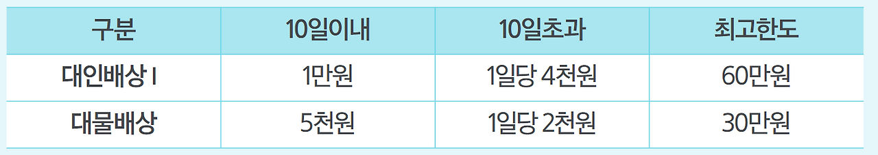 자동차 상해와 자기신체사고의 차이점