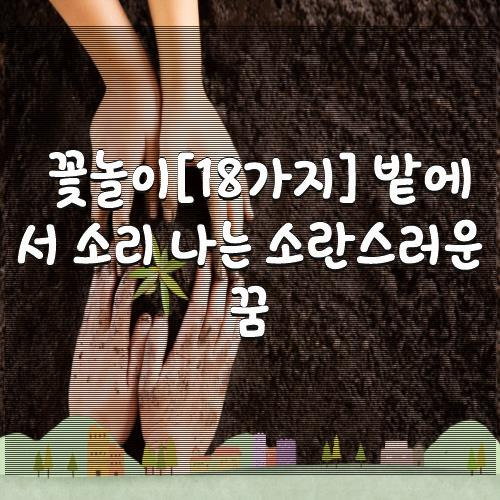 꽃놀이 18가지 밭에서 소리 나는 소란스러운 꿈