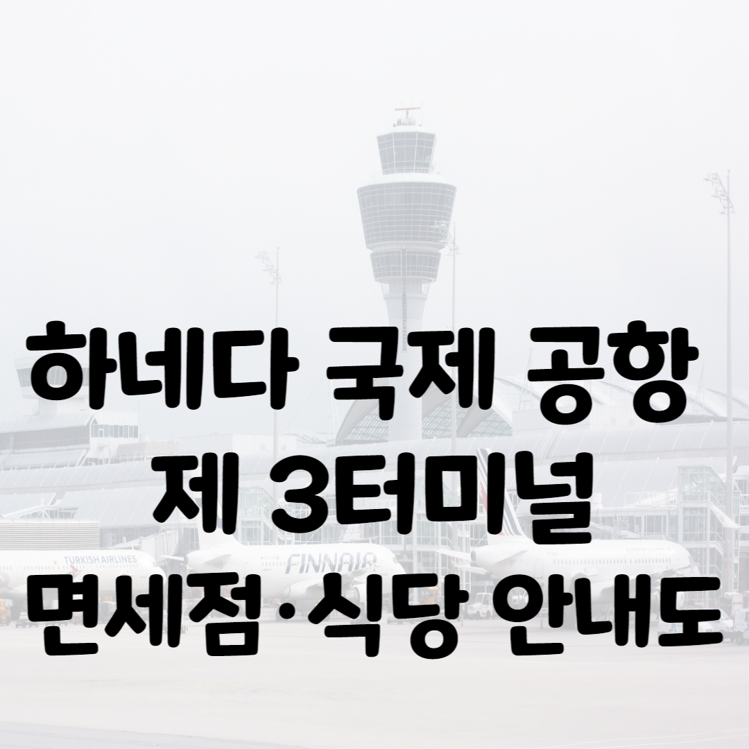 하네다 국제 공항 3터미널 면세점 및 식당 안내도 도쿄신주쿠 여행 등