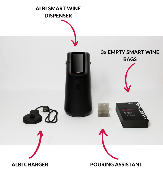 와인의 풍미를 스마트하게 보존하는 와인 디스펜서 "Albicchiere"