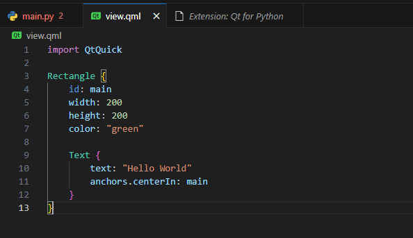 Python VSCode setting - Qml extension 설치