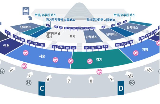 인천공항 리무진 버스 7000번 시간표 노선도 안산터미널 안산역 시흥관광호텔 배곧중심상가