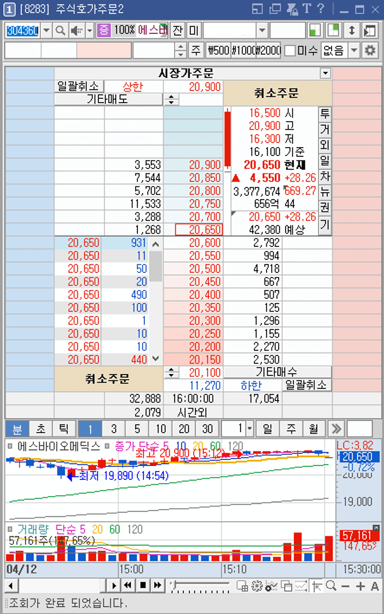 Hts 세팅 차트와 호가창 화면 세팅 방법 모니터 공간 활용 Soms의 주식투자