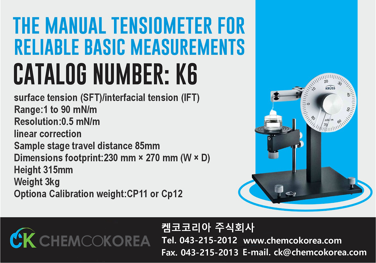 THE MANUAL TENSIOMETER FOR RELIABLE BASIC MEASUREMENTS