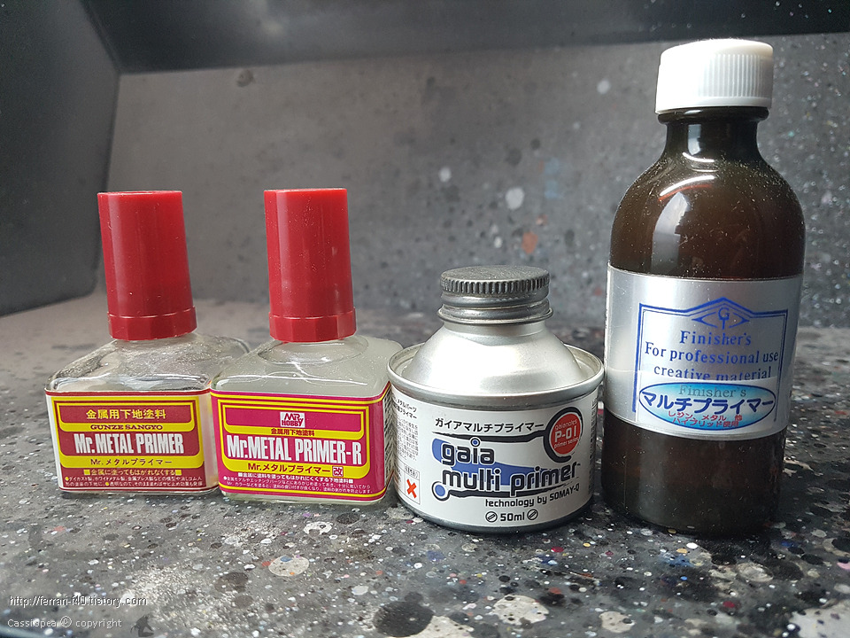 multi primer gaia notes, finisher's, gunze 3개사 비교