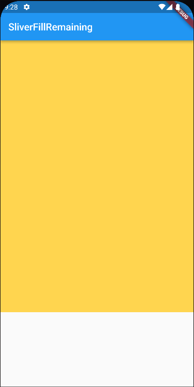 SliverFillRemaining - 스크롤뷰 내부 위젯들이 높이를 가득채우지 못할 경우 나머지를 채우는 방법 :: 오늘도 디벅잉