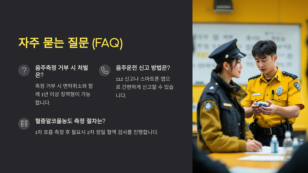 음주운전 처벌 수위 음주 측정 수치 벌금 면허 취소 기준