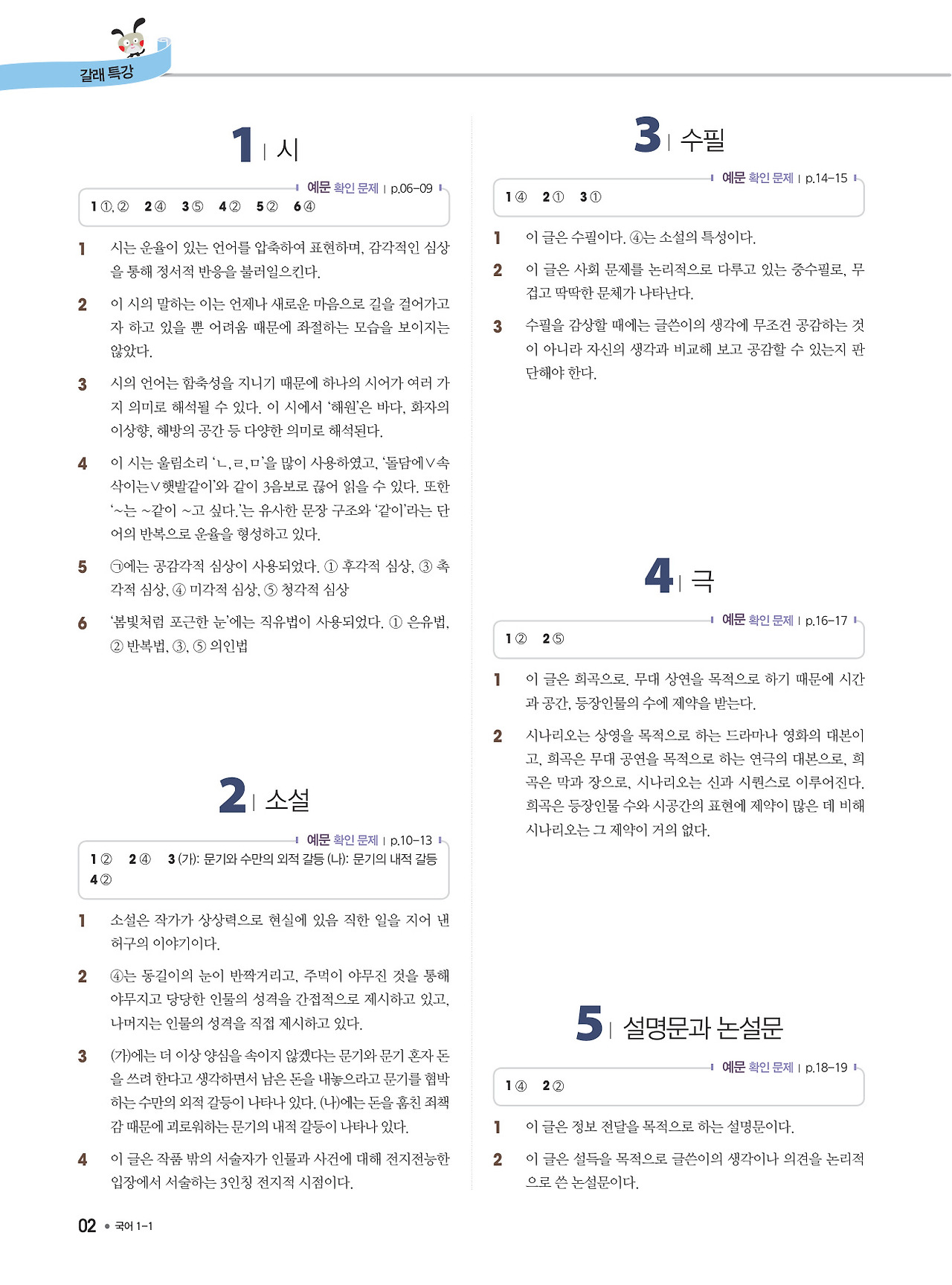 2025 체크체크 중학 국어 교과서편 천재 노미숙 1 1 22개정 답지 해설 Pdf 사진답지