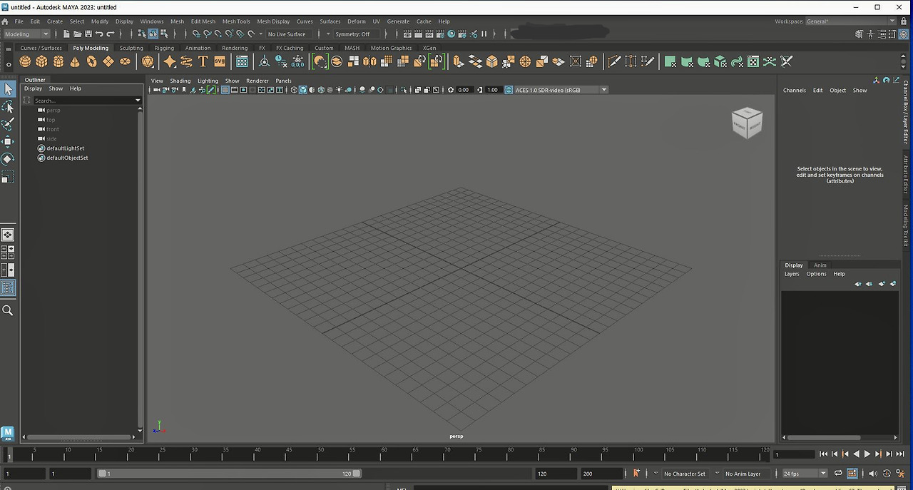 3D Maya 프로그램 UI 살펴보기/Outliner