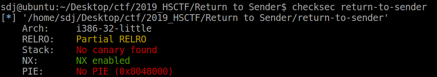 HSCTF 2019 - Return to Sender