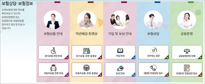 손해보험협회 홈페이지, 자격시험센터 바로가기 (www.knia.or.kr)