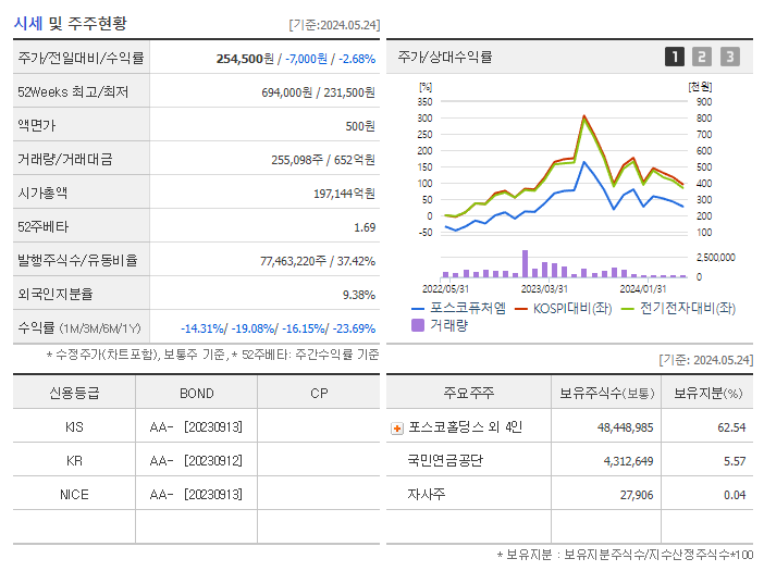 포스코퓨처엠 기업 분석 및 주가 전망 주식 분석