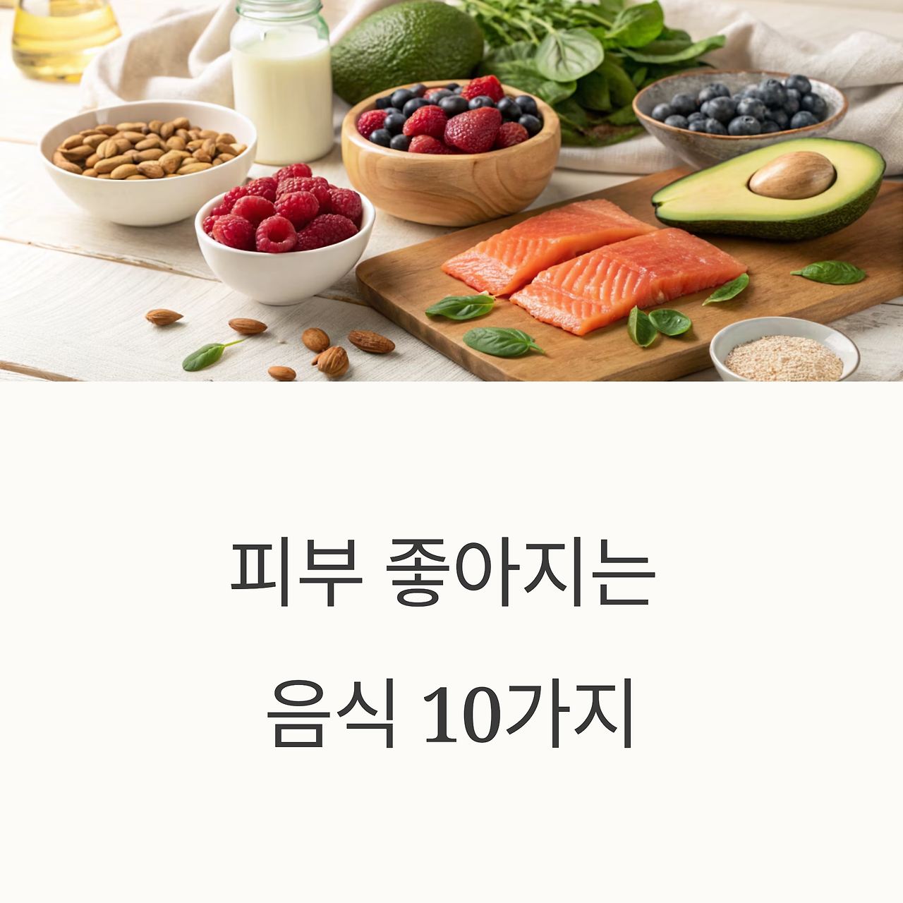 피부 좋아지는 음식 10가지 과학으로 입증된 영양 기반 스킨케어 가이드