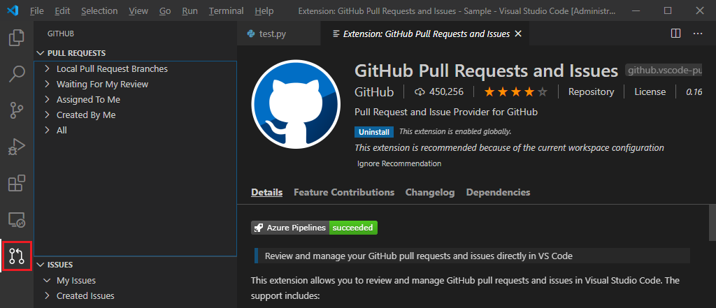 [VSCODE] Github Pull Requests 생성하기