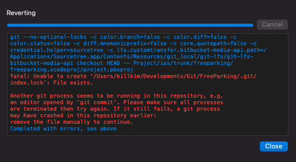 [Git 에러] Another git process seems to be running in this repository(갑자기 잘 사용하던 Git이 안될 때)