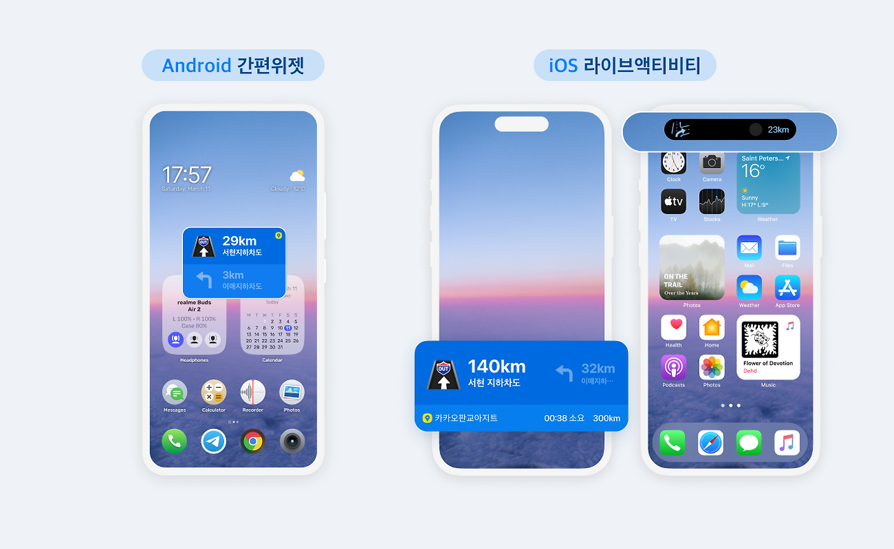 카카오맵app 자동차 길찾기and내비게이션 신규 업데이트 안내