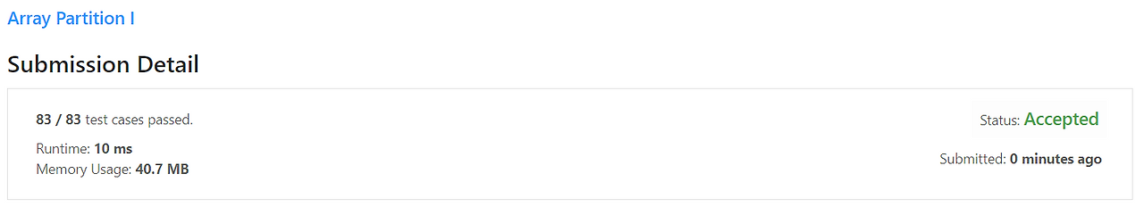 [Java] LeetCode 561 : Array Partition I