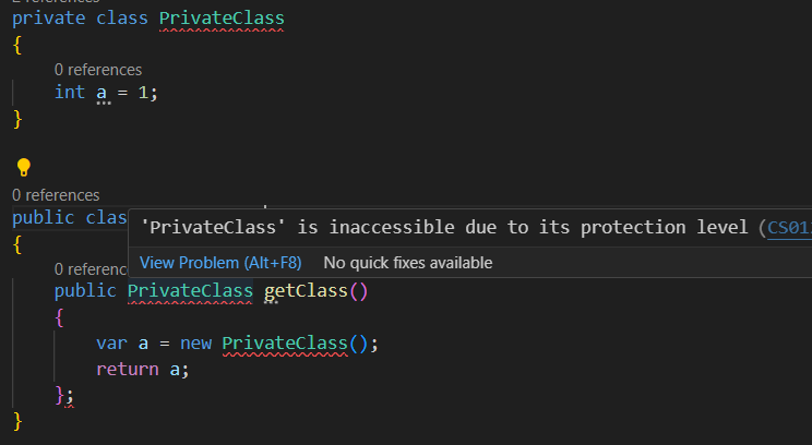 C#] Access Modifiers