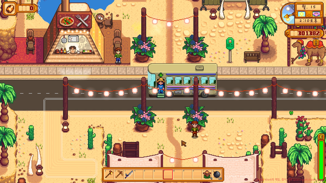 스포 스타듀밸리stardew Valley 16 업데이트 신규 이벤트 사막 축제 업데이트 칼리코 조각상 버프 목록