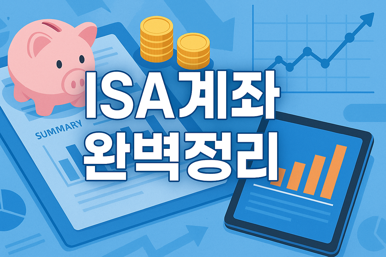 2025년 ISA 계좌 완벽 가이드: 장점, 단점, 한도 총정리