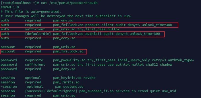 [RHEL9] 계정 잠금(pam_faillock) 설정