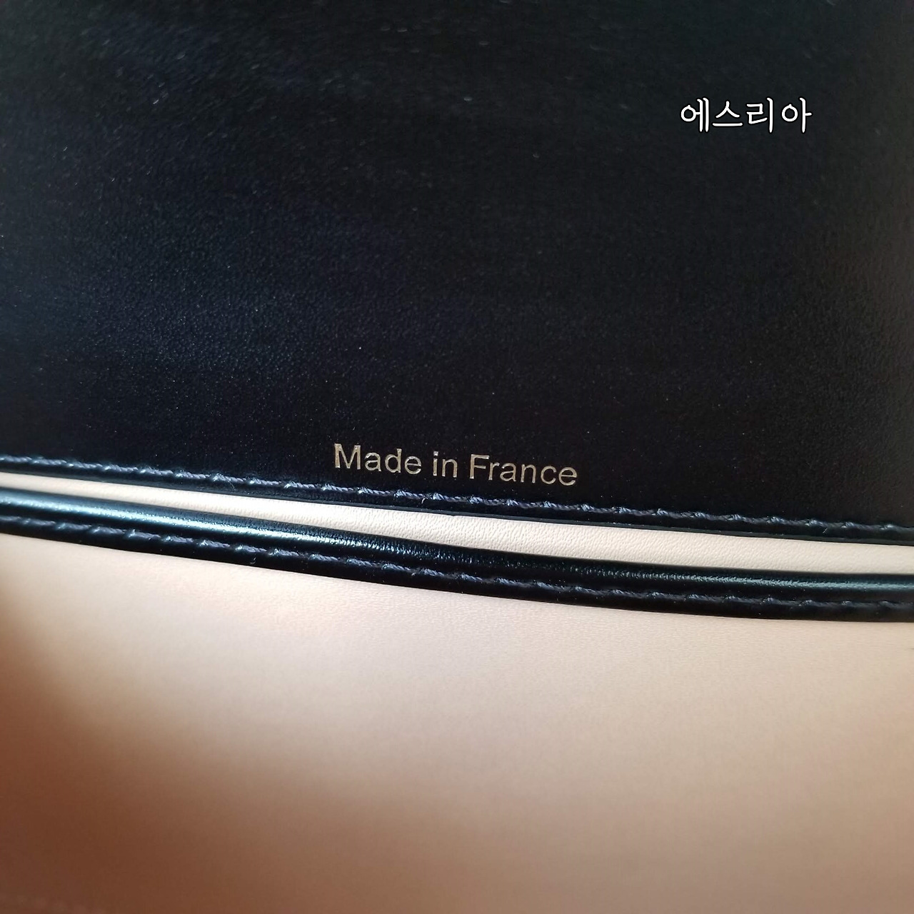 델보 브리앙 미니 블랙 금장 에스리아 실사