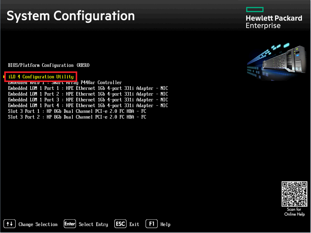 HP ProLiant Gen9 서버 iLO 설정 방법