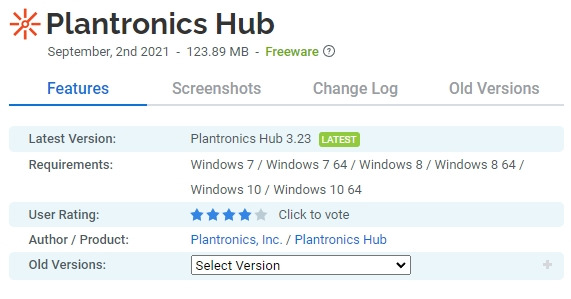 Plantronics Hub 무료 다운로드