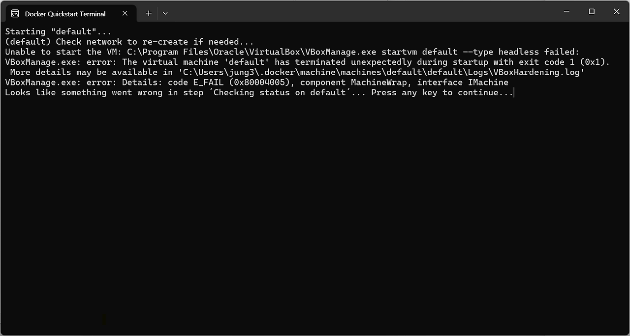 [Docker] Docker Toolbox 설치 in Windows