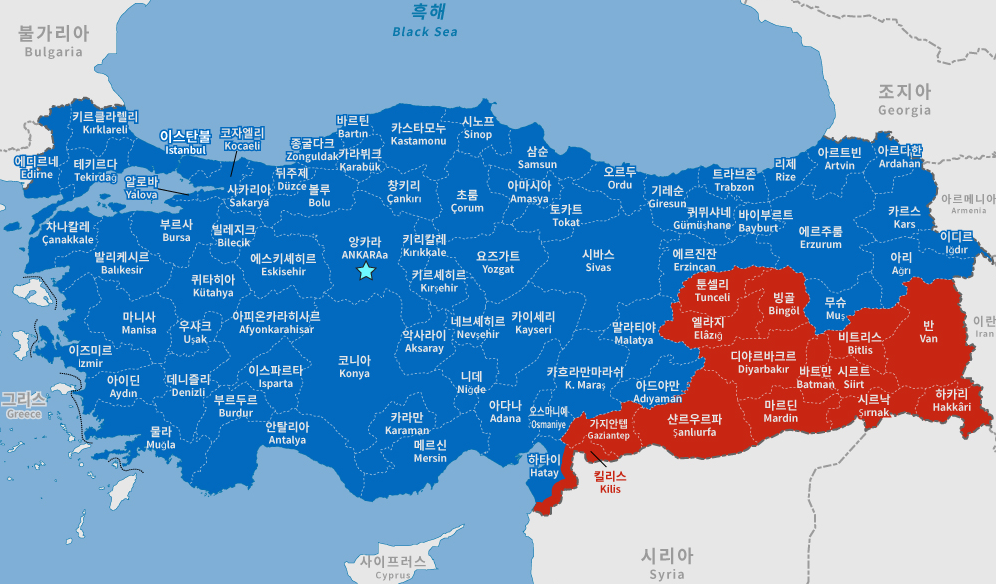 튀르키예(터키) 국민소득, 군사력, 인구수, 위치, 순위, 여행(1인당 GDP, 국방력, 지도, 종교, 관광)