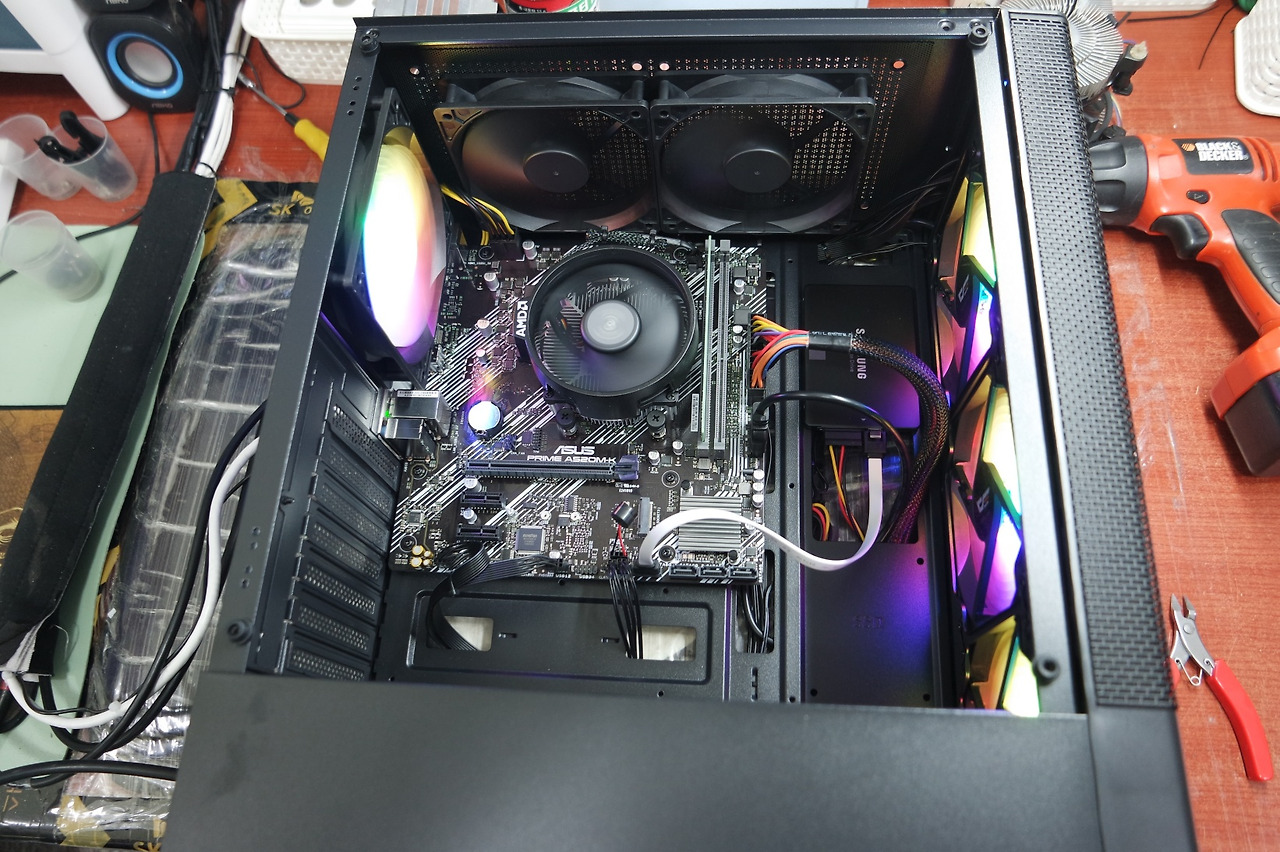 다크플래쉬 DK200 조립 및 선정리