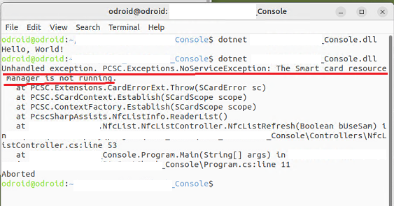 [Ubuntu] 'the smart card resource manager is not running' 에러