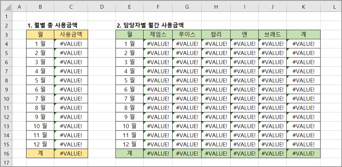 엑셀 연결된 데이터의 업데이트 관리 문제해결 팁