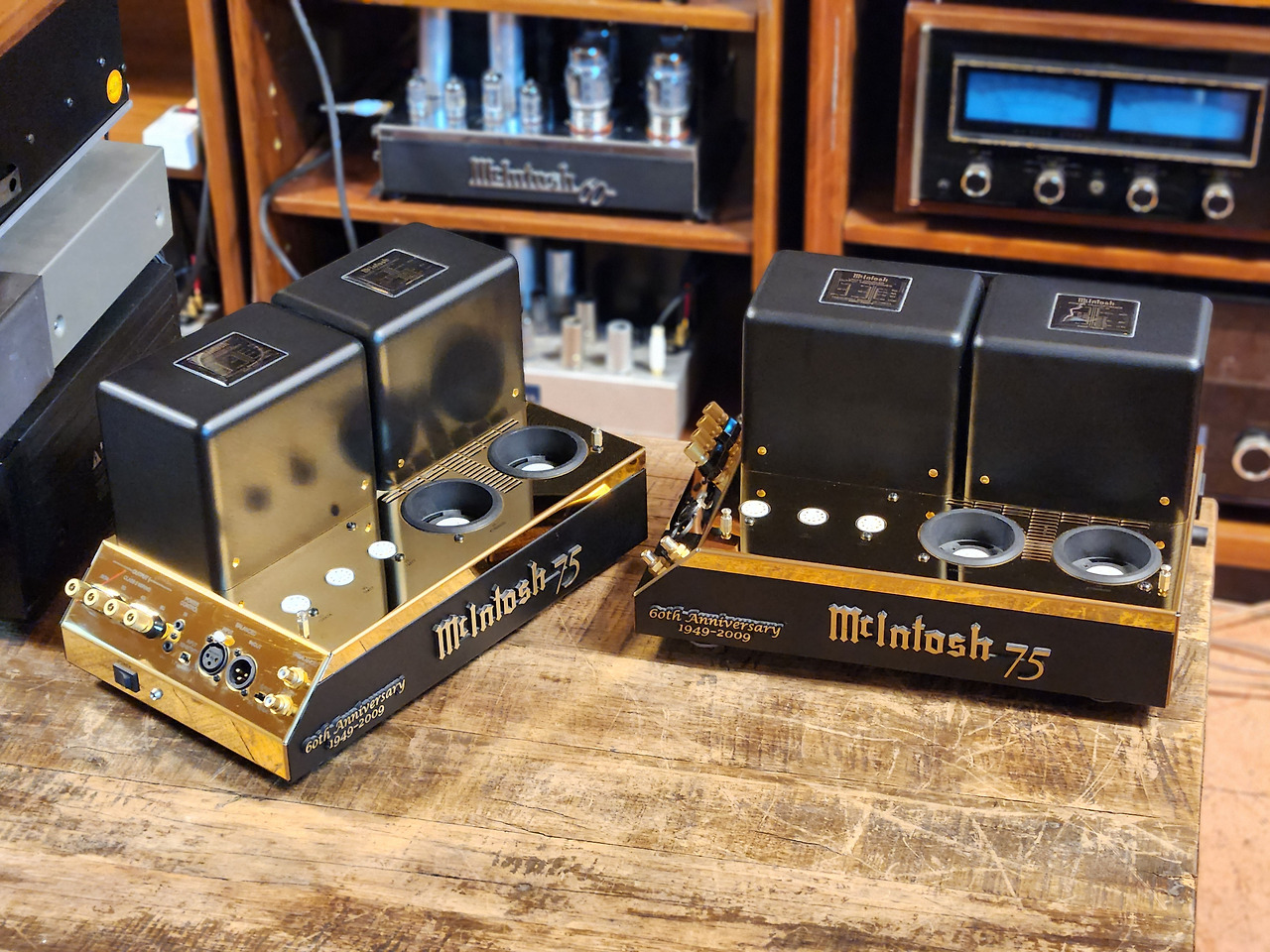 Mcintosh 맥킨토시 60주년 기념비 한정판 모델 Mc75 진공관 모노모노 파워엠프 입니다 극상품 60조한정발매 모델