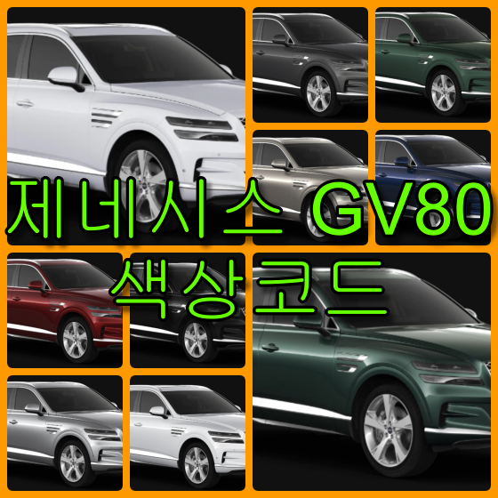 현대자동차 제네시스 Gv80 색상코드컬러코드 확인하고 자동차 붓펜카페인트 구매하는 법