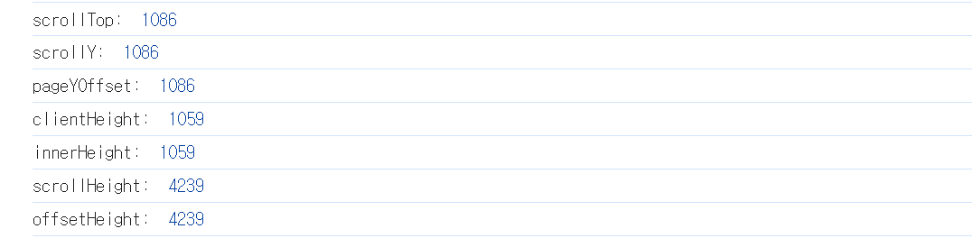 [JavaScript] 스크롤 위치 높이